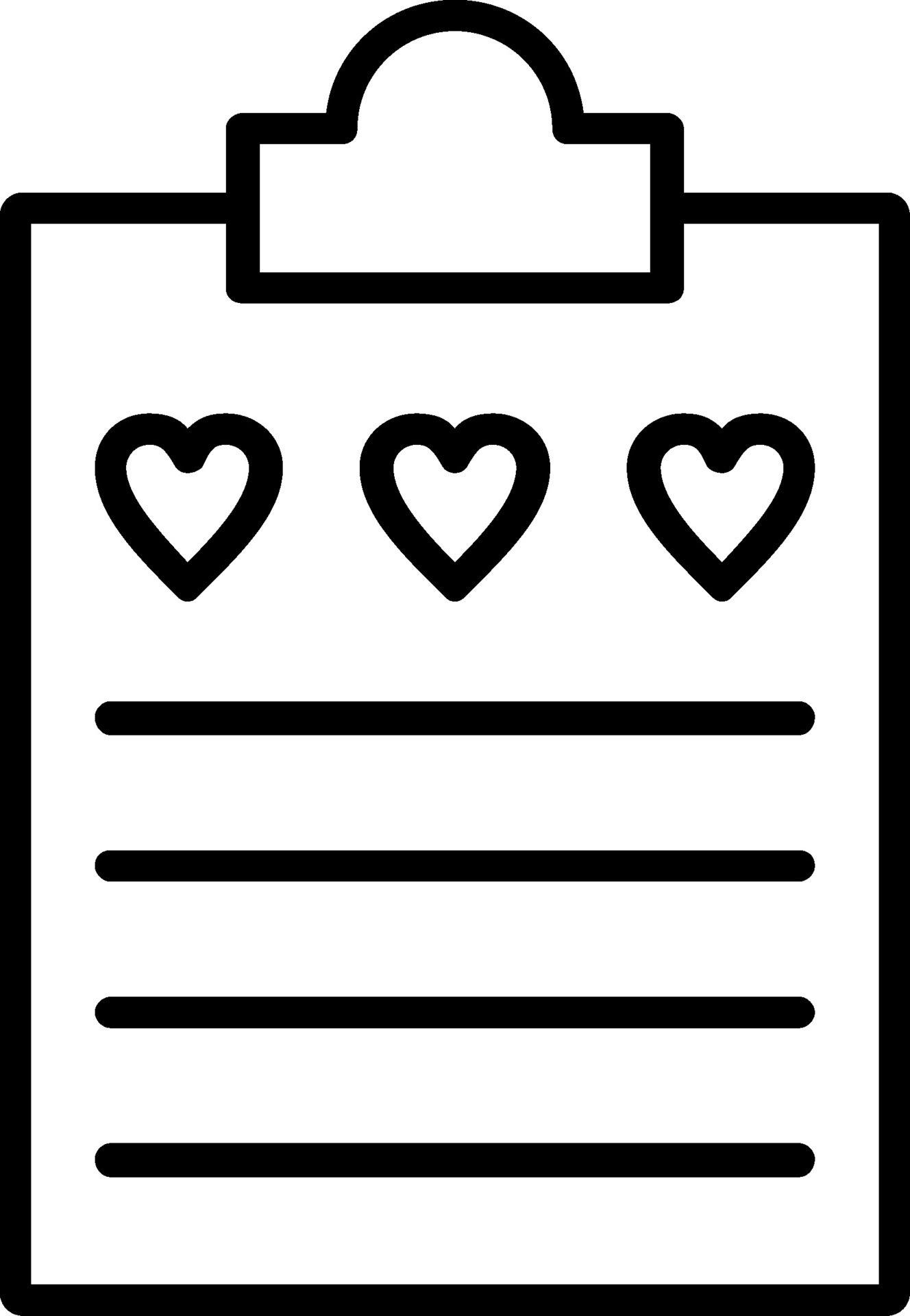 Wish List Line Icon 43263453 Vector Art at Vecteezy