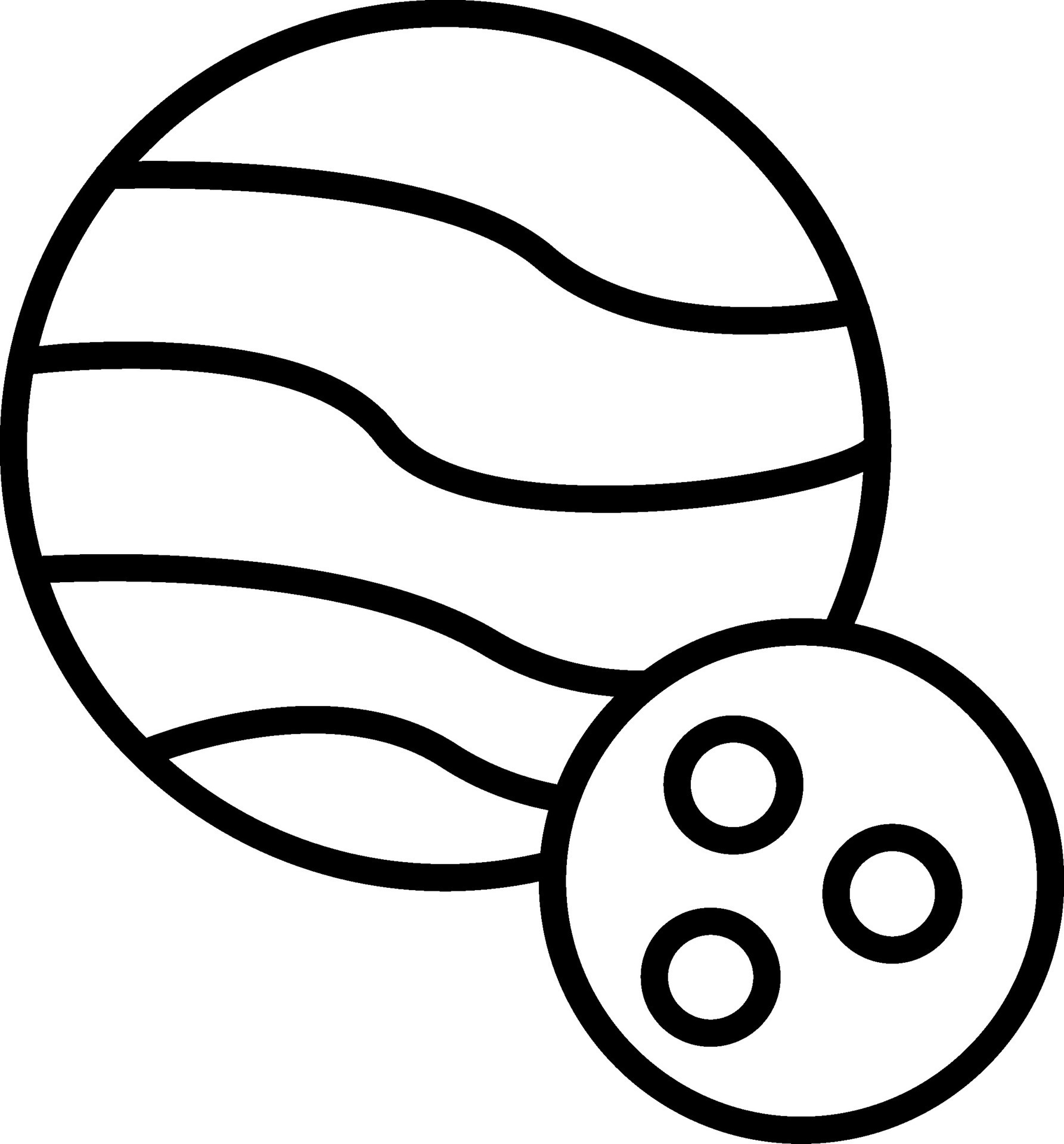 Planet Line Icon 43264529 Vector Art at Vecteezy