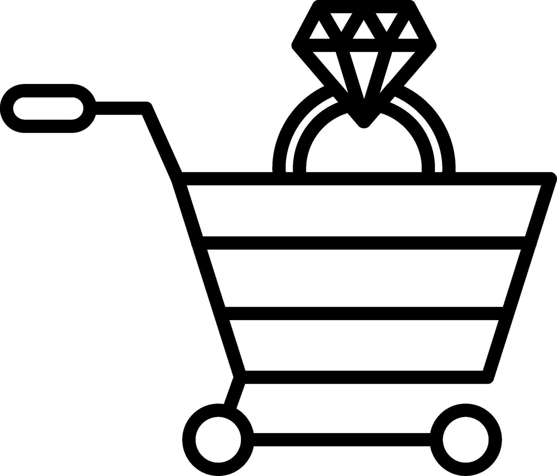 Shopping Cart Line Icon 43264582 Vector Art At Vecteezy