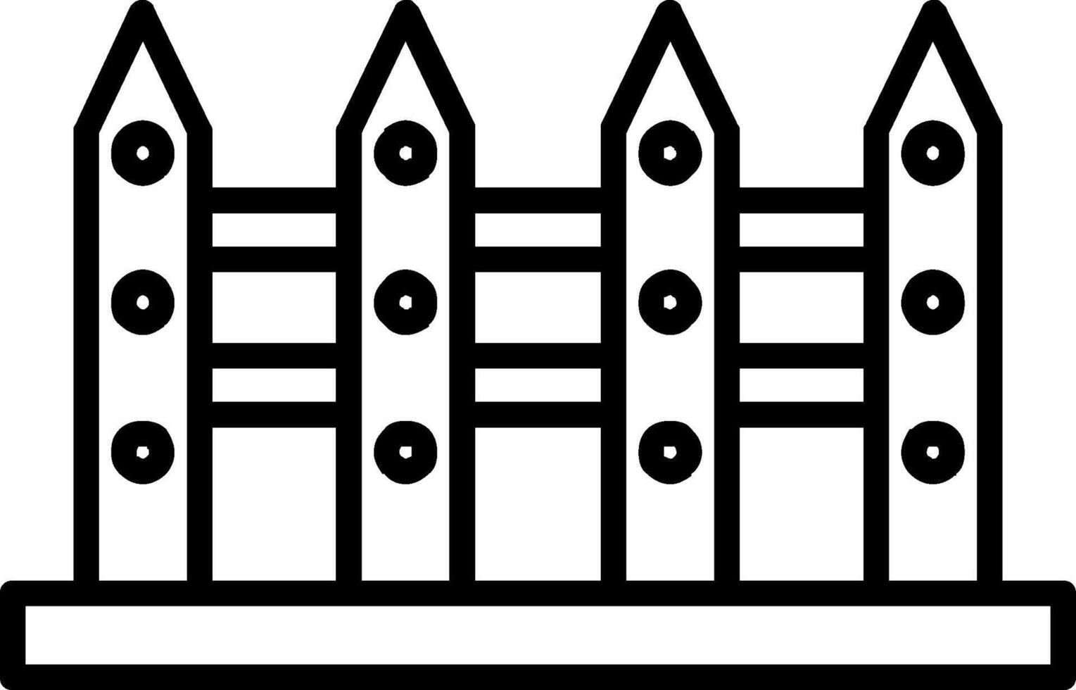 Fence Line Icon 43265973 Vector Art At Vecteezy