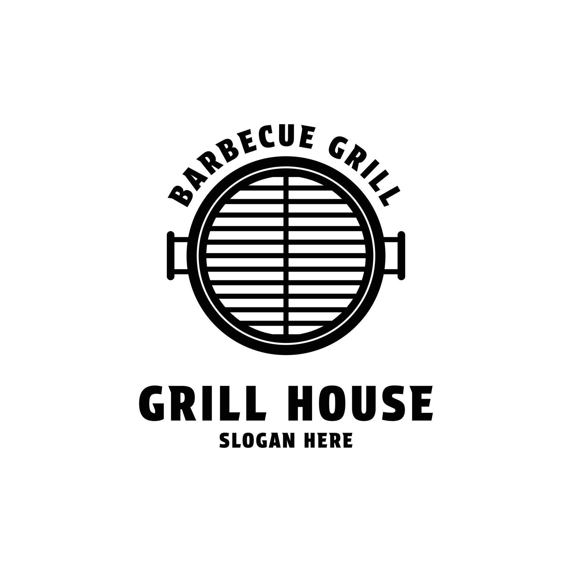 Bbq Barbecue Grill Logo Design Concept Idea 43268369 Vector Art At Vecteezy