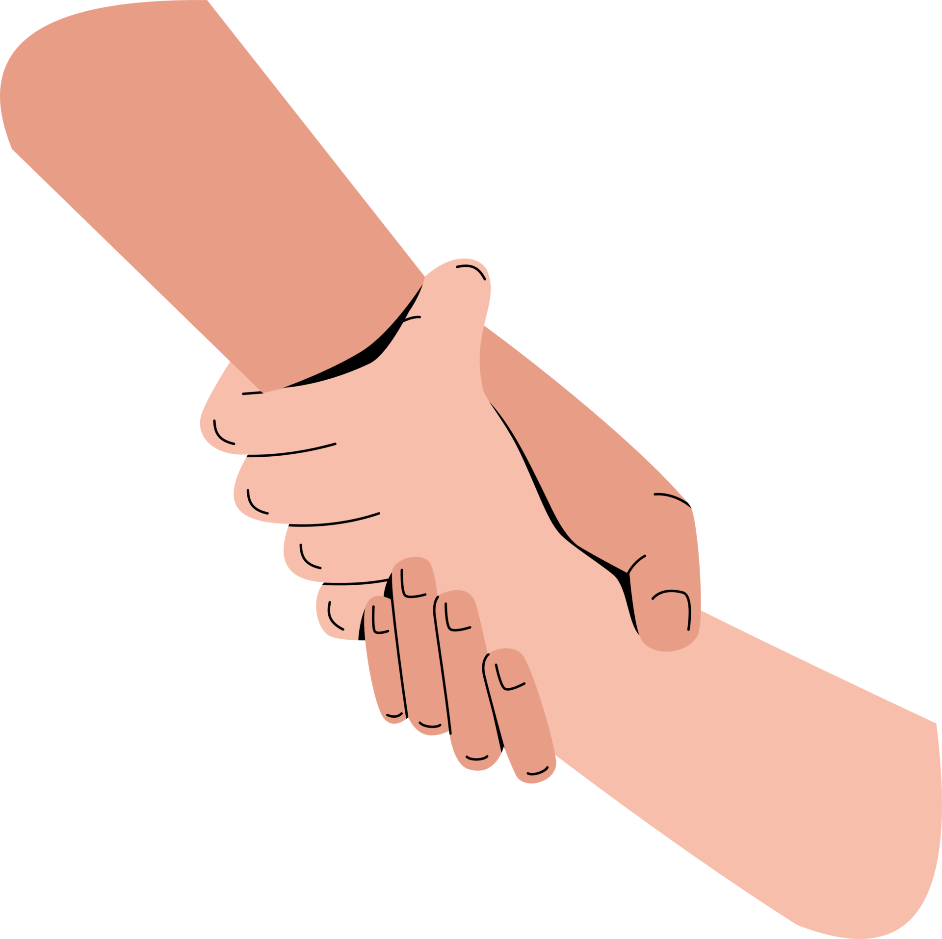Holding Hands Illustration 43274716 PNG