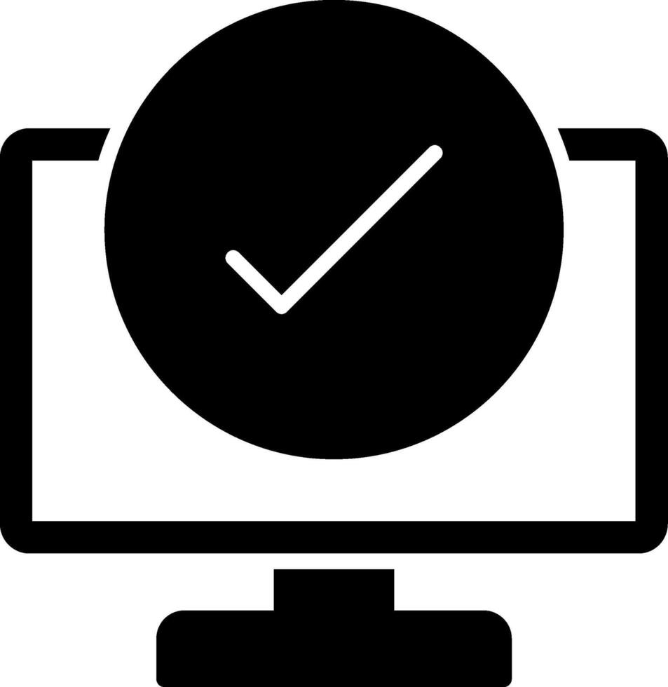 Computer Check Glyph Icon 43287376 Vector Art at Vecteezy Computer Check Glyph Icon 43287376 Vector Art at Vecteezy