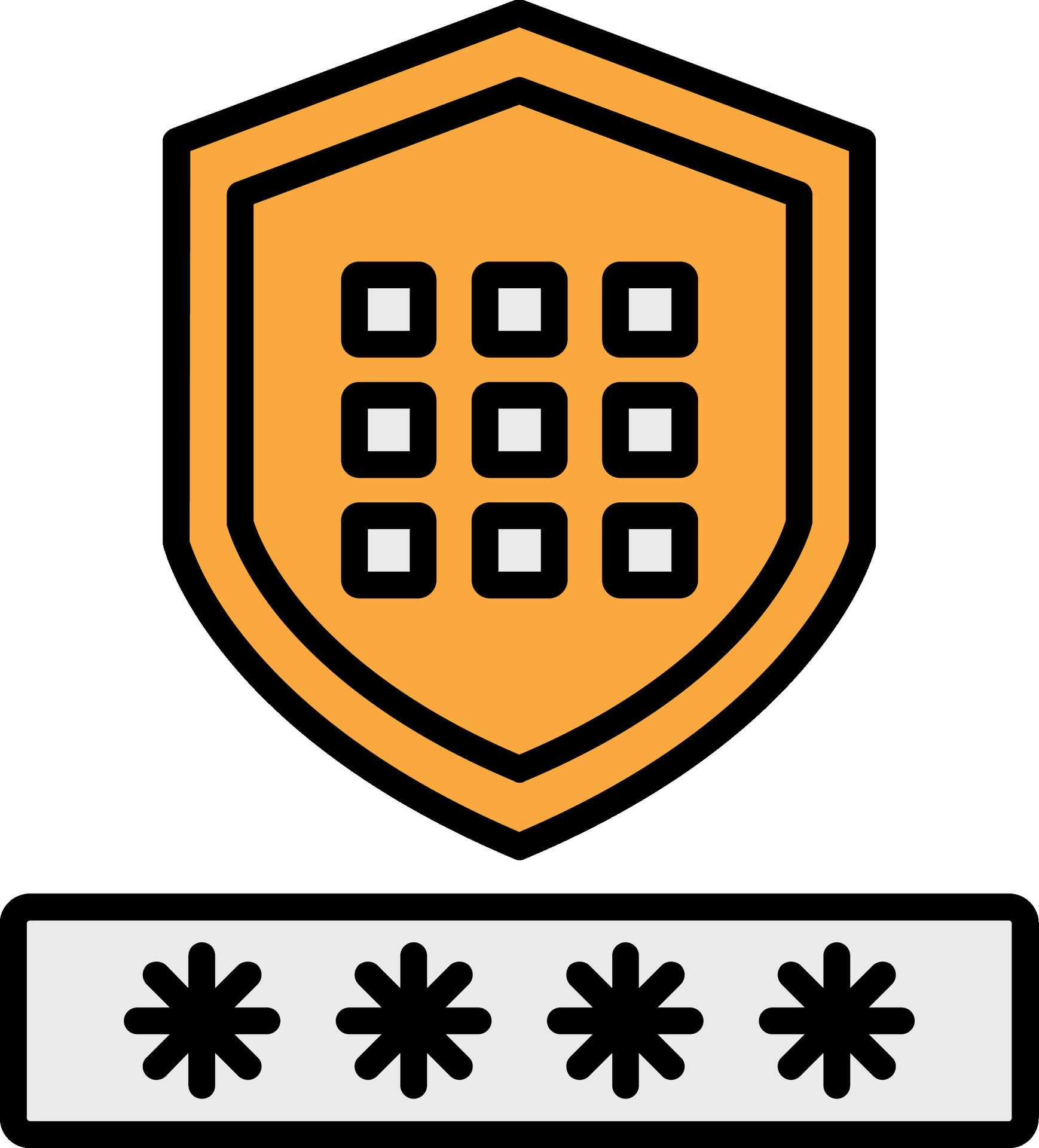 Code Security Line Filled Icon 43287408 Vector Art at Vecteezy