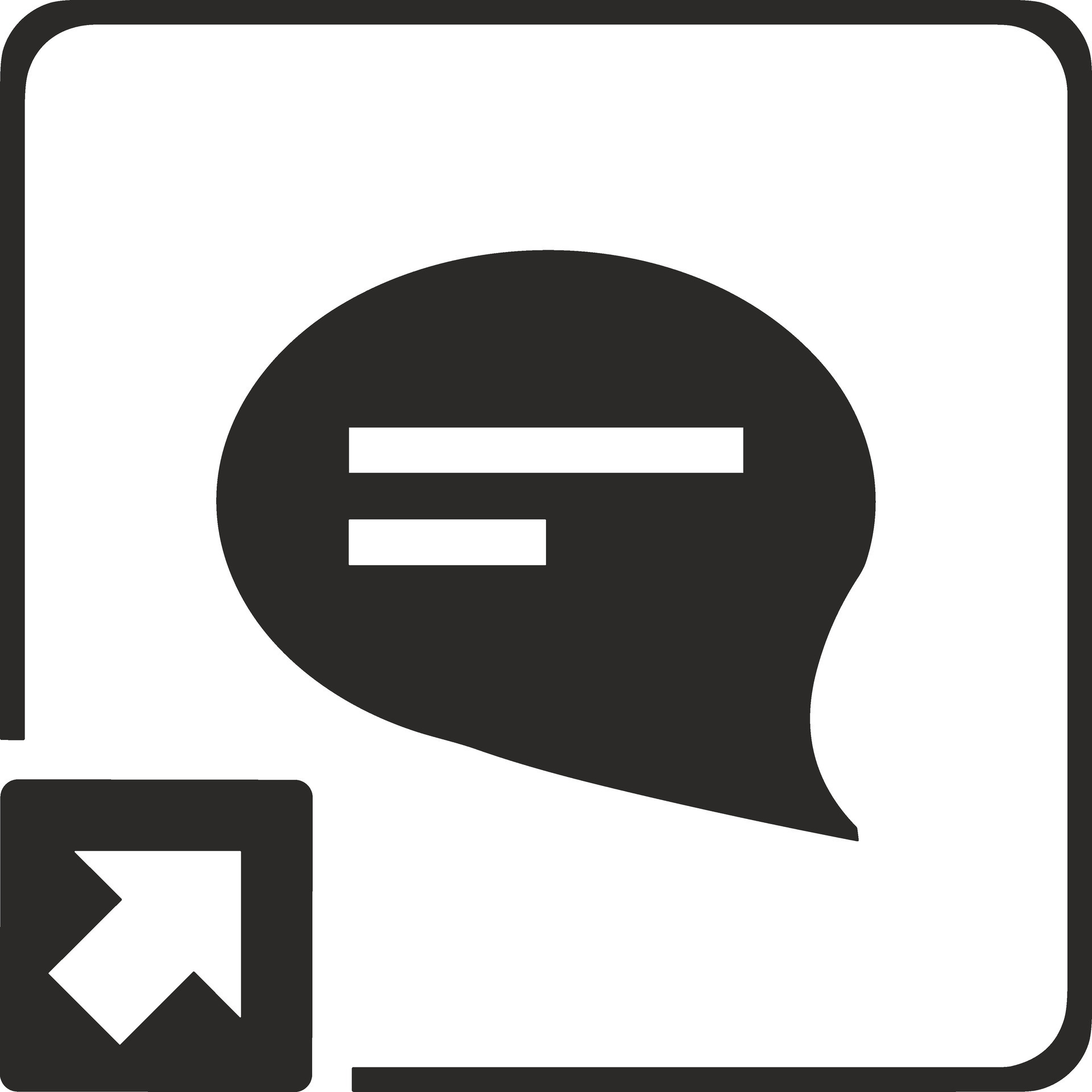 Comment icon symbol image for element design chat and communication ...