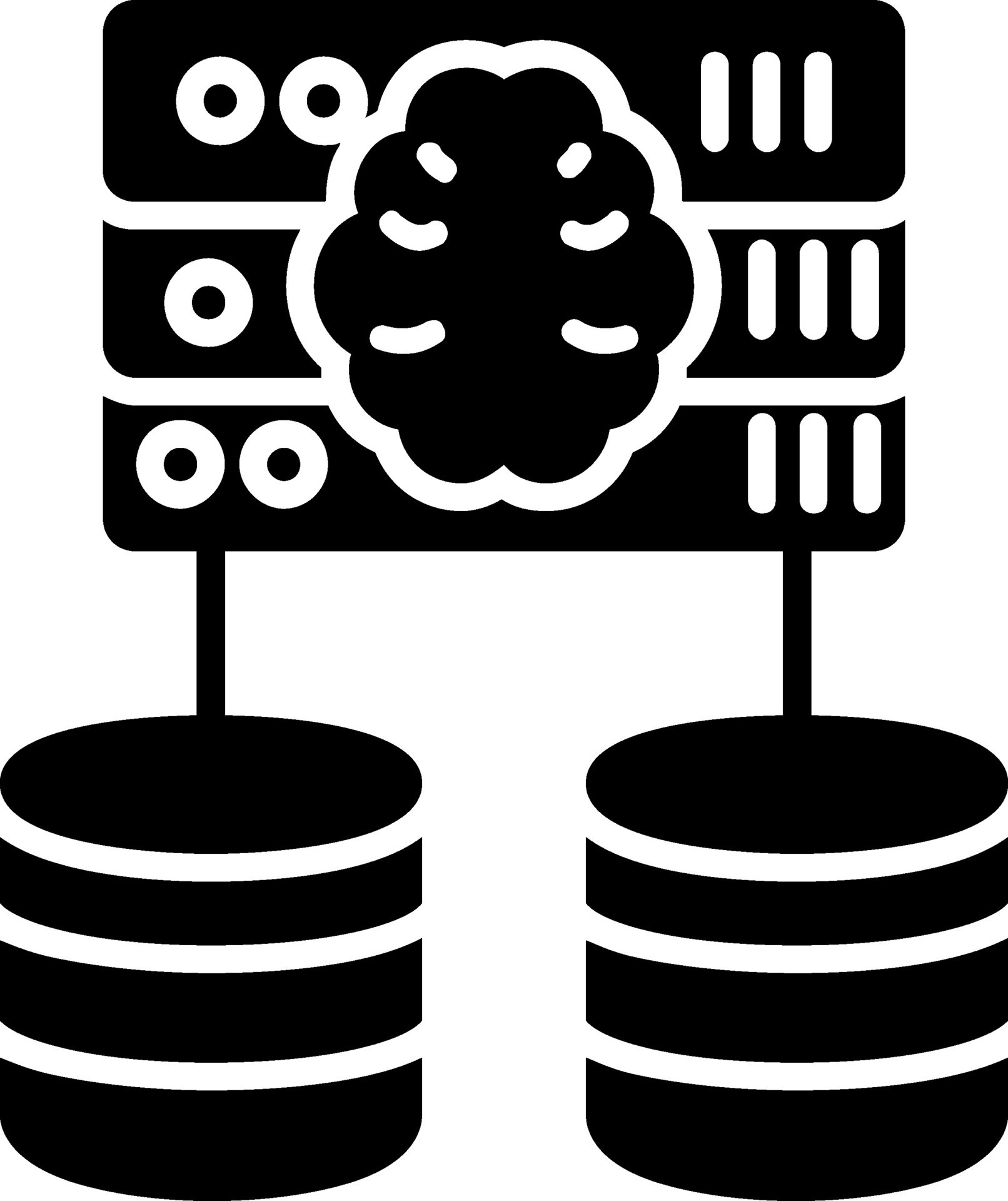 Servers Glyph Icon 43291877 Vector Art at Vecteezy