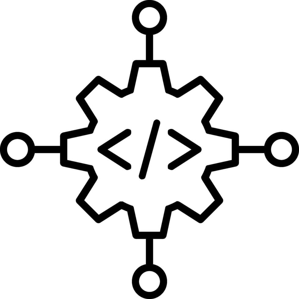 Code Management Line Icon 43294844 Vector Art At Vecteezy