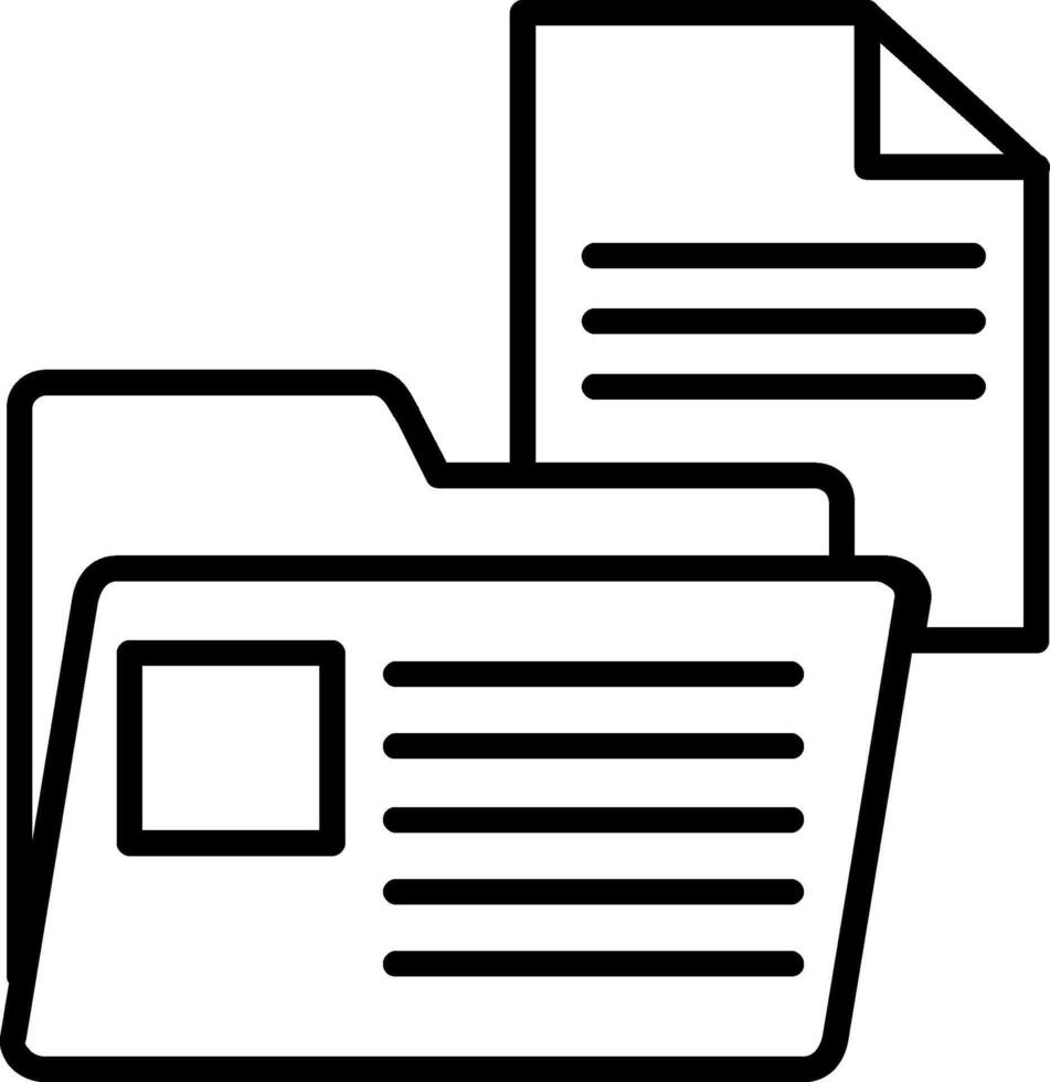 Document Folder Line Icon 43295592 Vector Art at Vecteezy Document Folder Line Icon 43295592 Vector Art at Vecteezy
