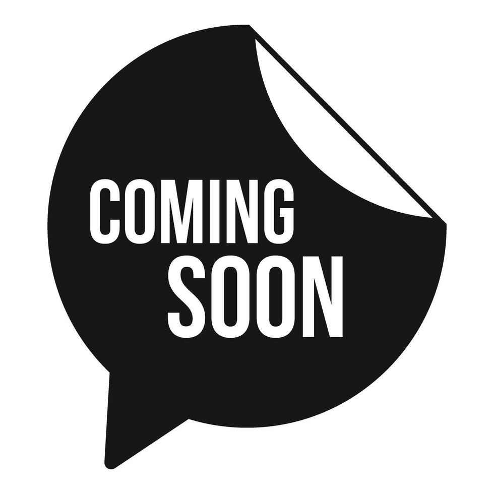 Coming Soon Speech Bubble Icon Simple Seal Element Advert 43296442 Vector Art At Vecteezy