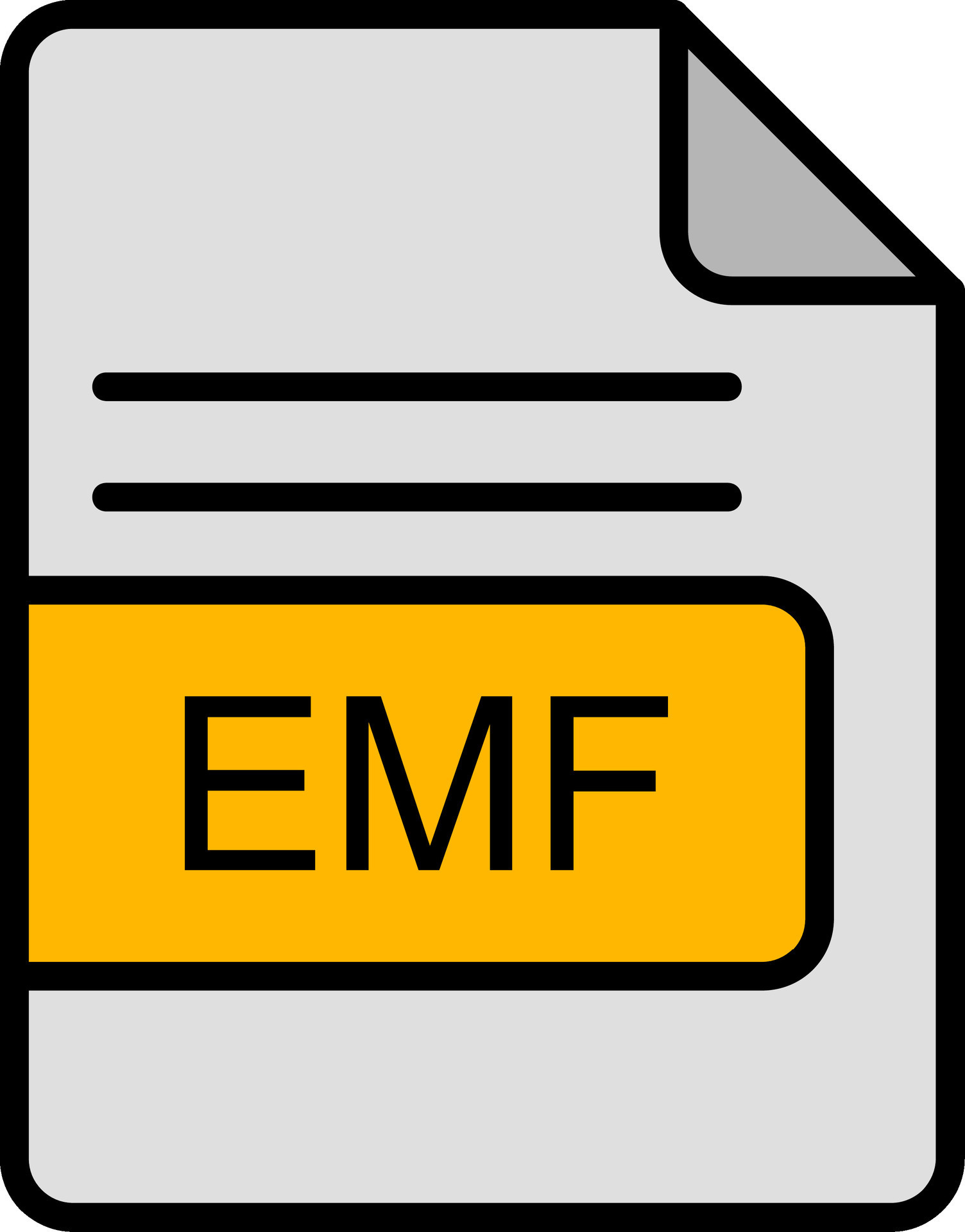 Emf File Format Line Filled Icon 43298142 Vector Art At Vecteezy
