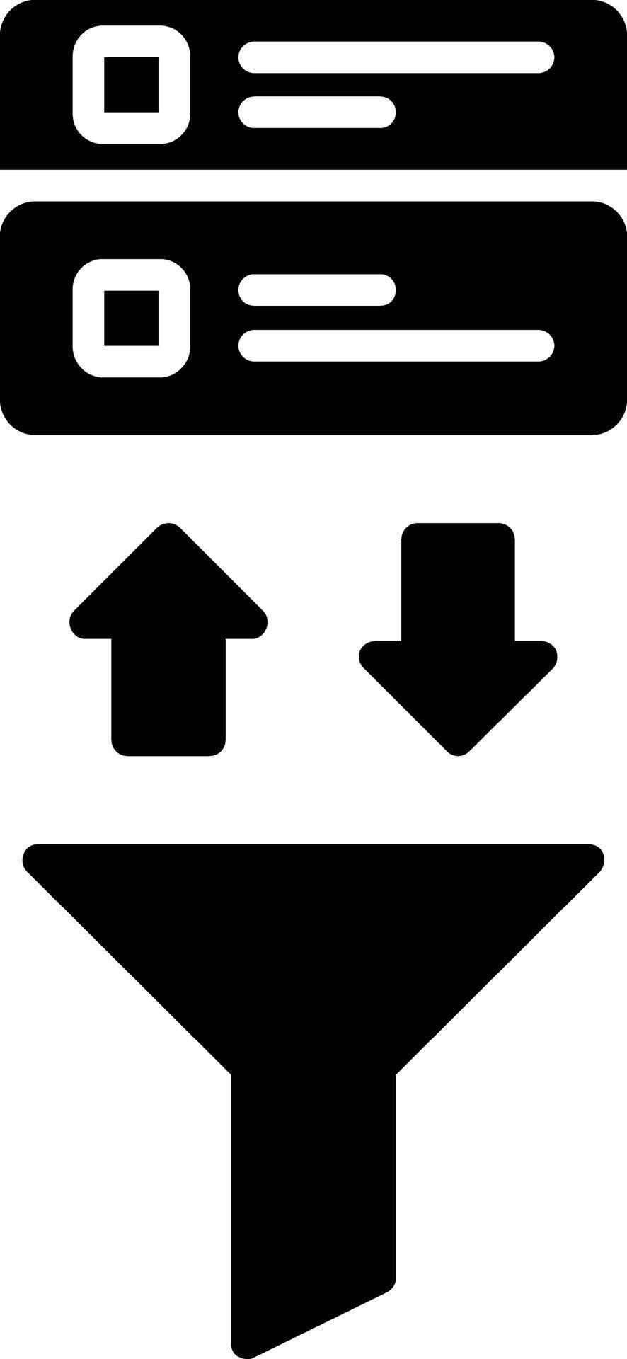 Filtering Glyph Icon 43298758 Vector Art at Vecteezy