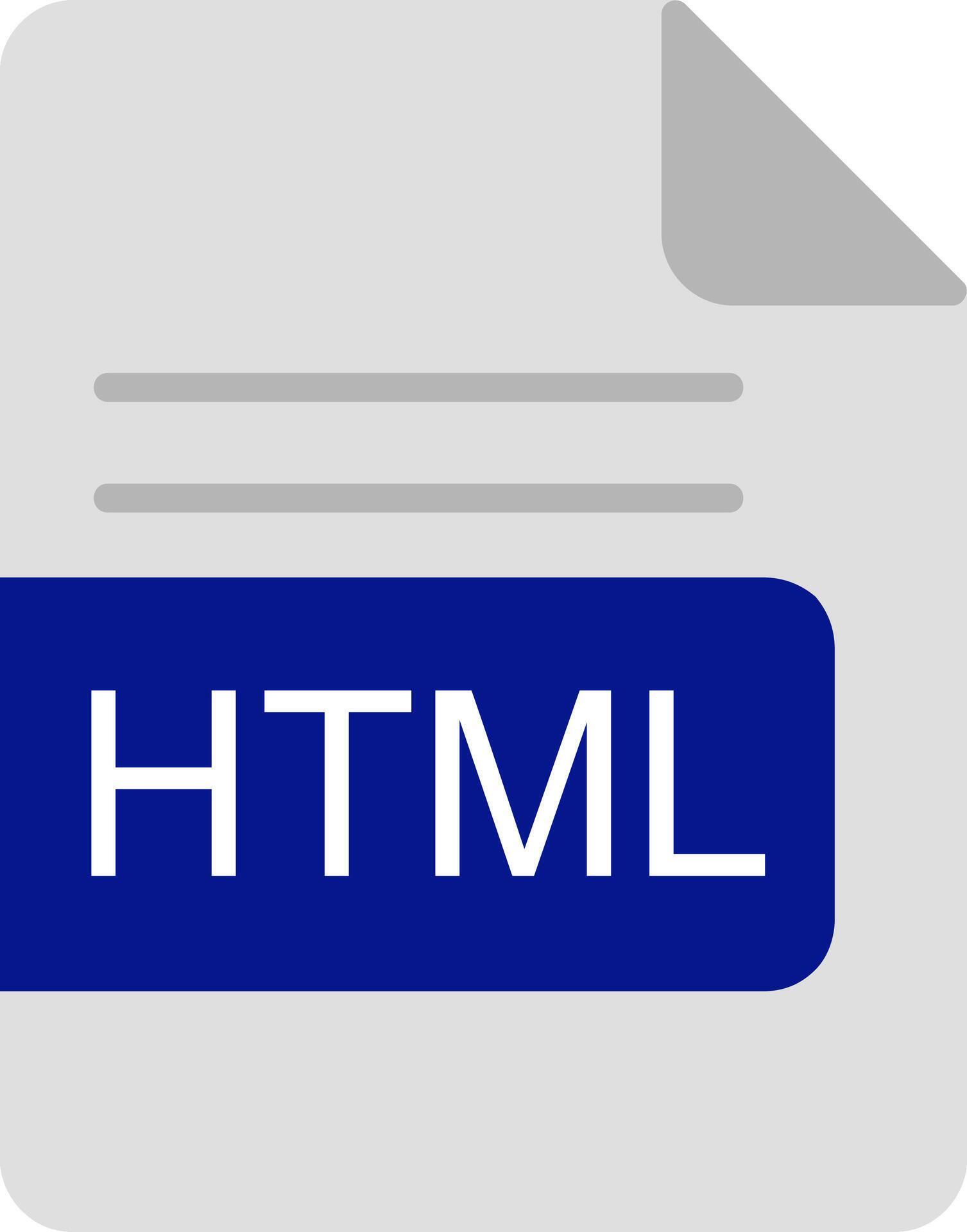 Html File Format Flat Icon 43303708 Vector Art At Vecteezy