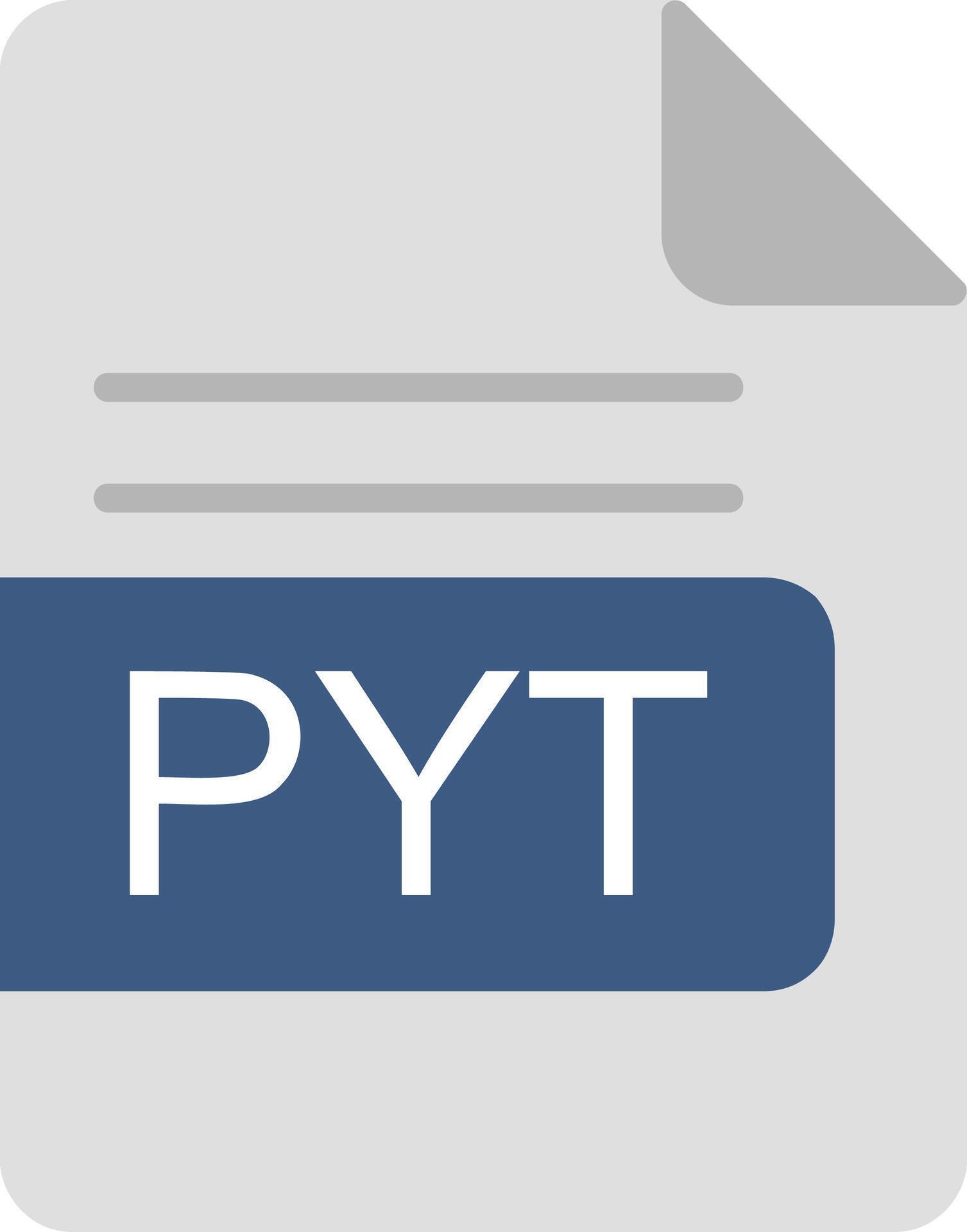 PYT File Format Flat Icon 43303959 Vector Art at Vecteezy