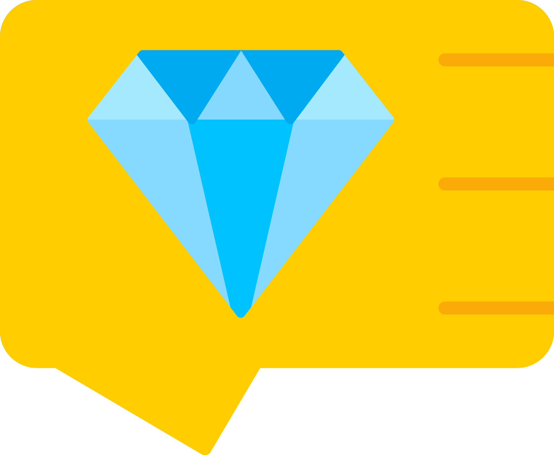 Daimond Flat Icon 43304431 Vector Art At Vecteezy