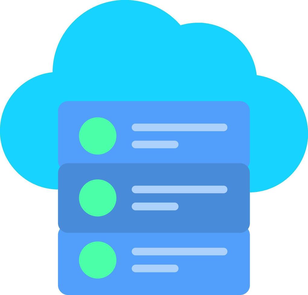 Cloud Data Flat Icon 43304799 Vector Art at Vecteezy