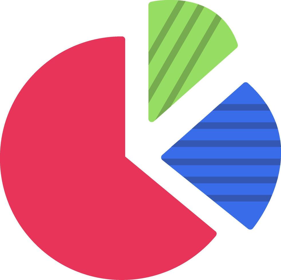 Pie Chart Flat Icon 43305096 Vector Art at Vecteezy