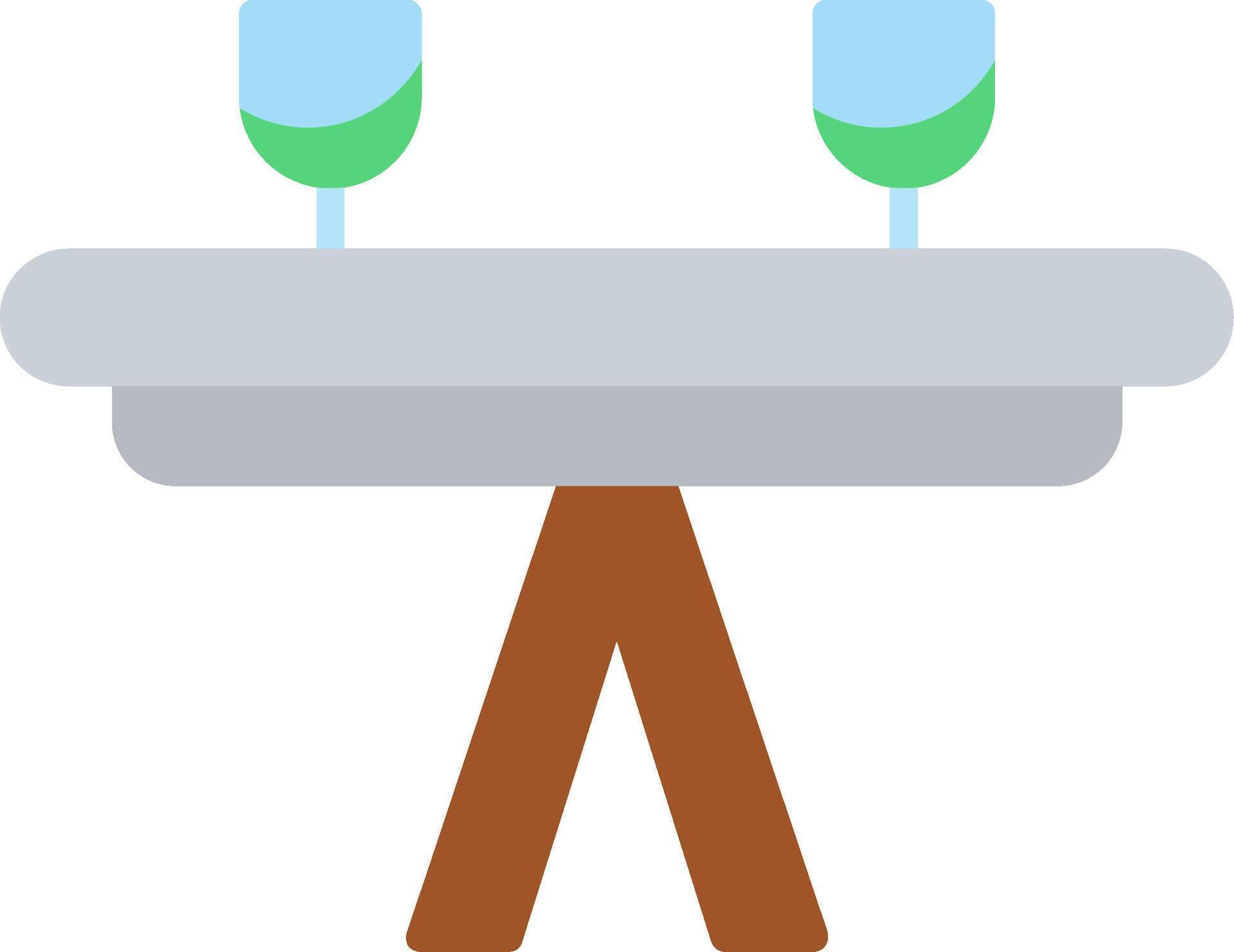 Table Flat Icon 43305461 Vector Art at Vecteezy