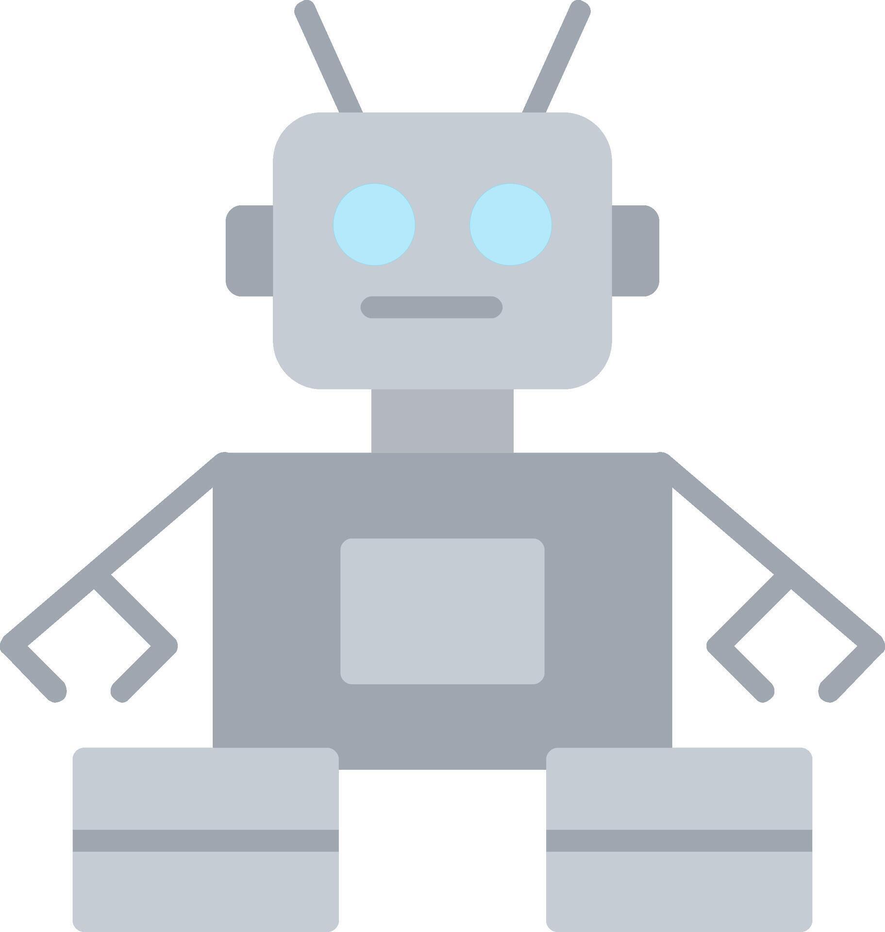 Robot Flat Icon 43305959 Vector Art at Vecteezy