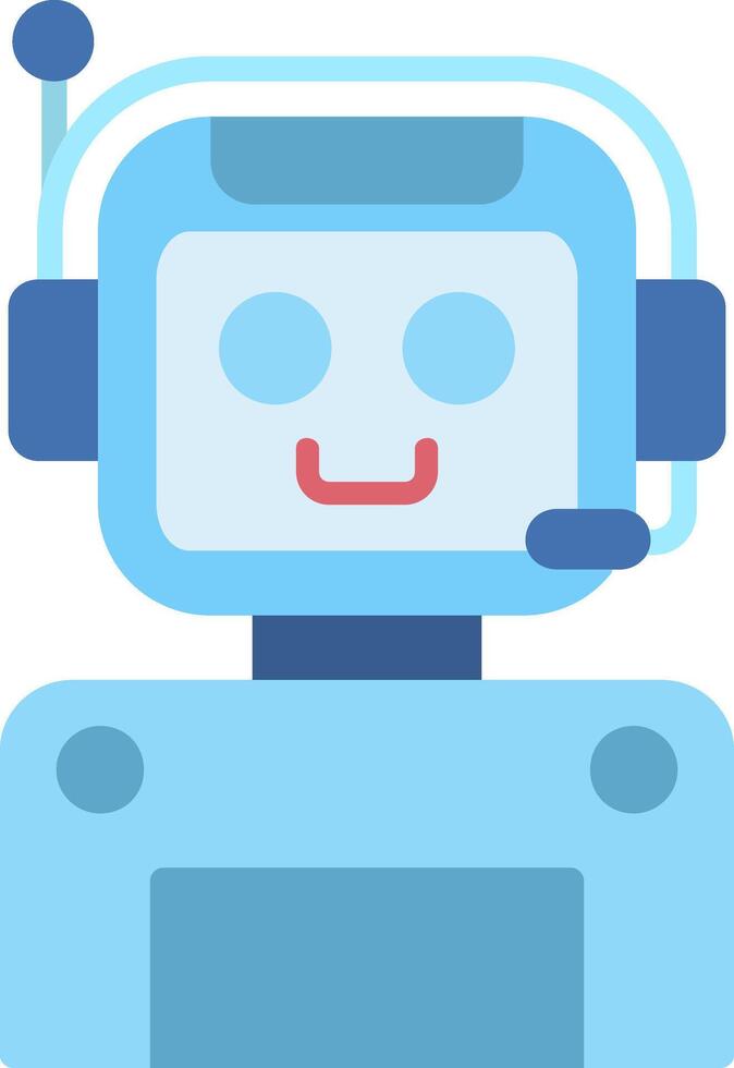 Robot Flat Icon 43306759 Vector Art at Vecteezy