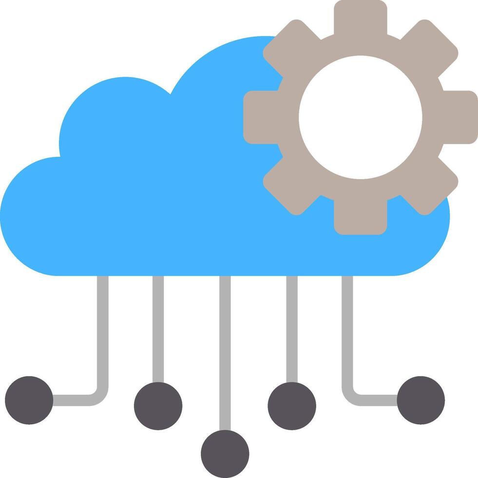 Cloud Computing Flat Icon 43306941 Vector Art at Vecteezy