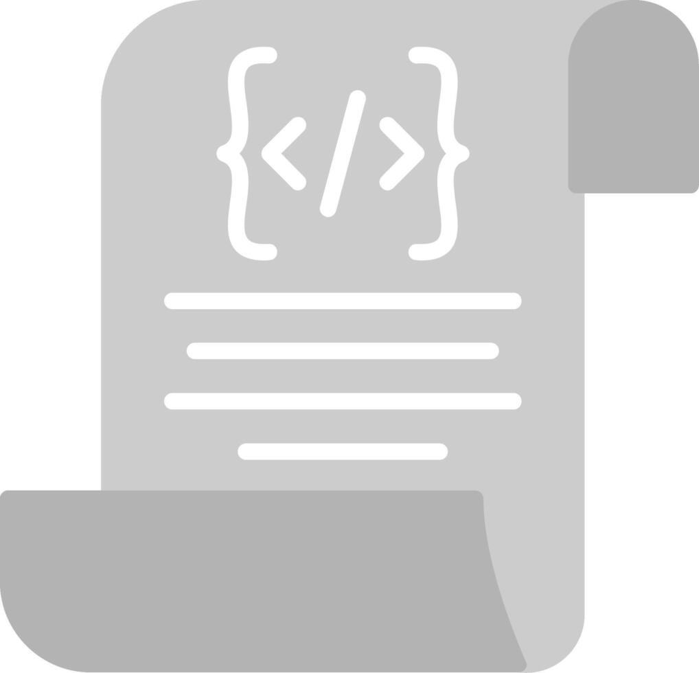 Script Flat Icon 43306956 Vector Art at Vecteezy