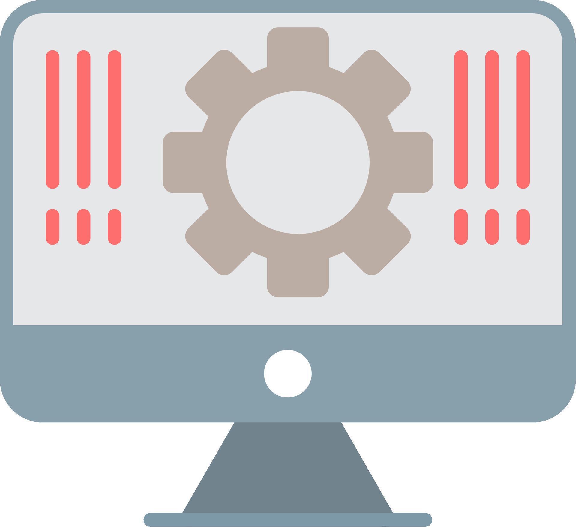 Monitor Flat Icon 43307005 Vector Art at Vecteezy