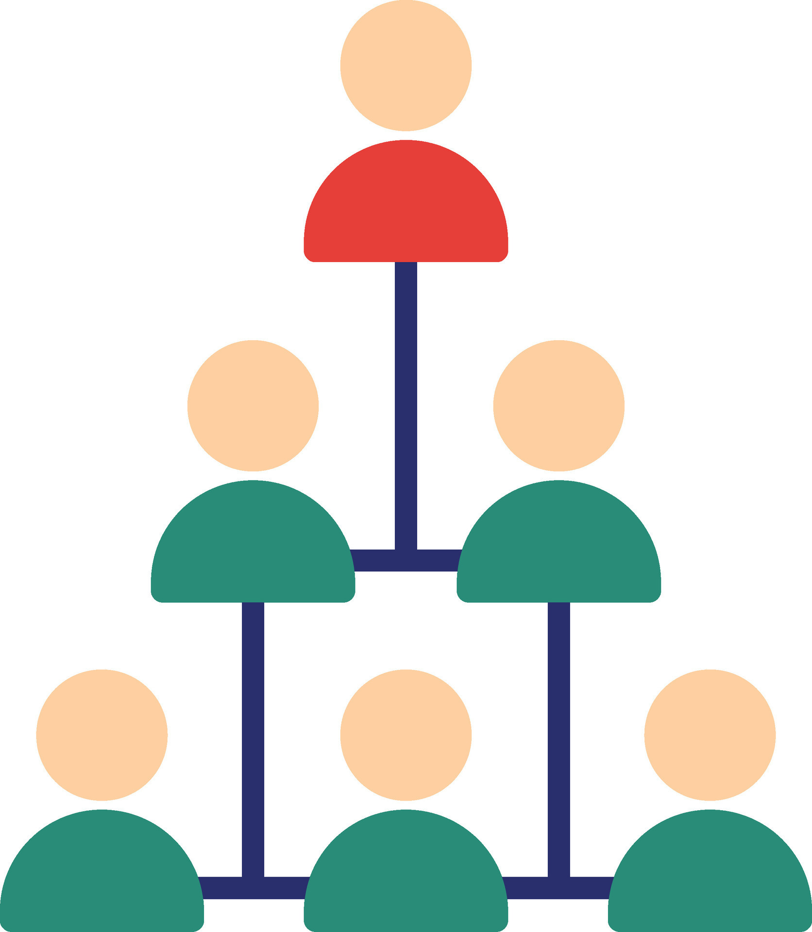 Hierarchical Structure Flat Icon 43307149 Vector Art At Vecteezy
