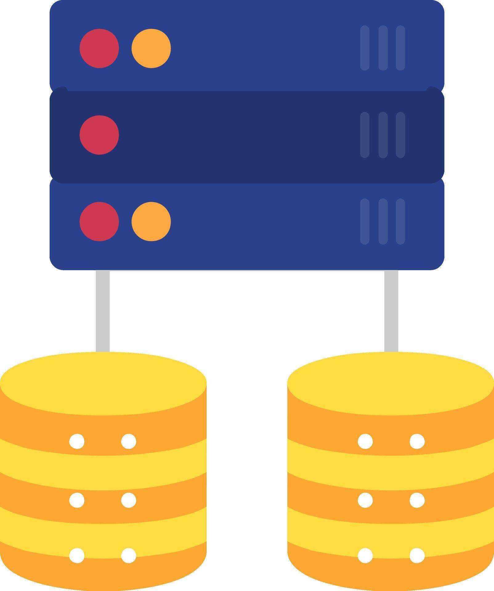 Servers Flat Icon 43307175 Vector Art at Vecteezy