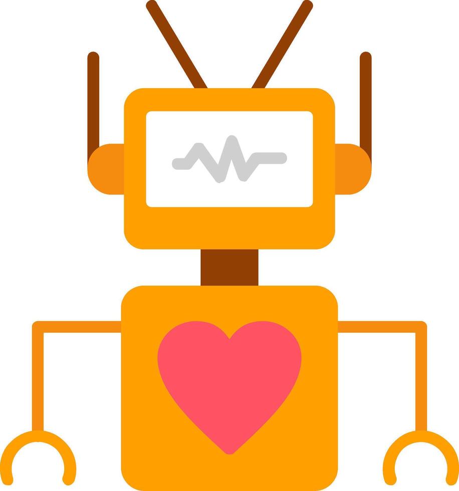 Robot Flat Icon 43307182 Vector Art at Vecteezy