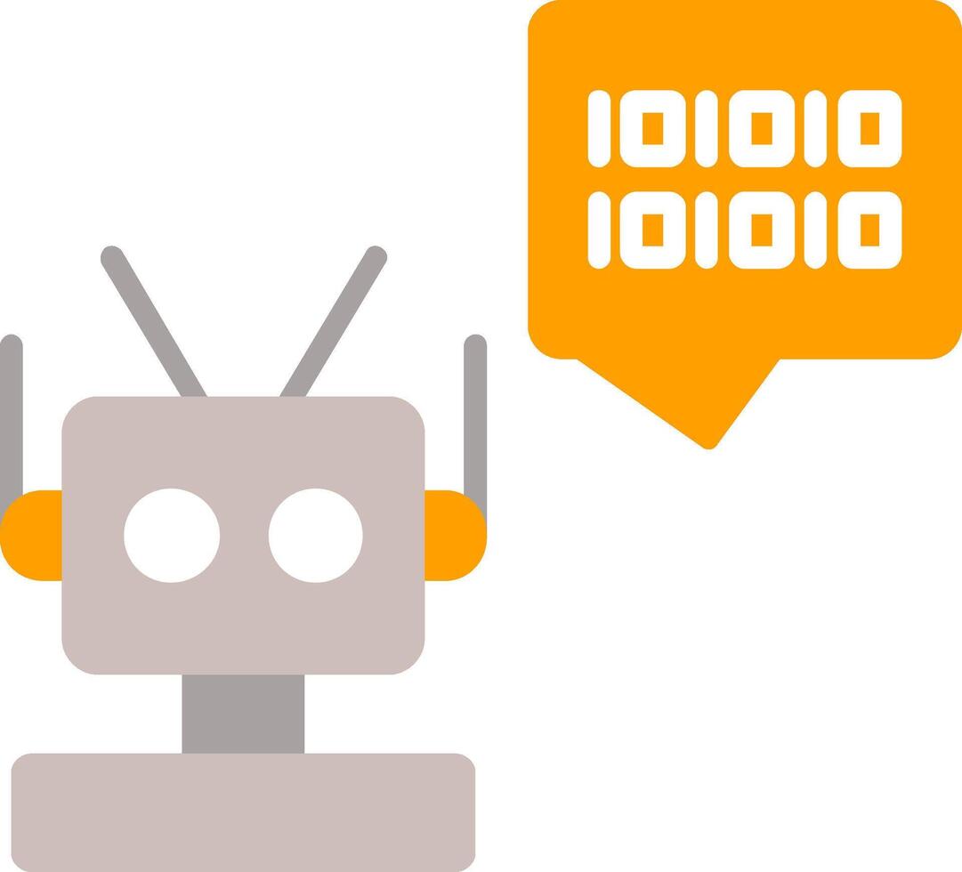 Robot Flat Icon 43307183 Vector Art at Vecteezy