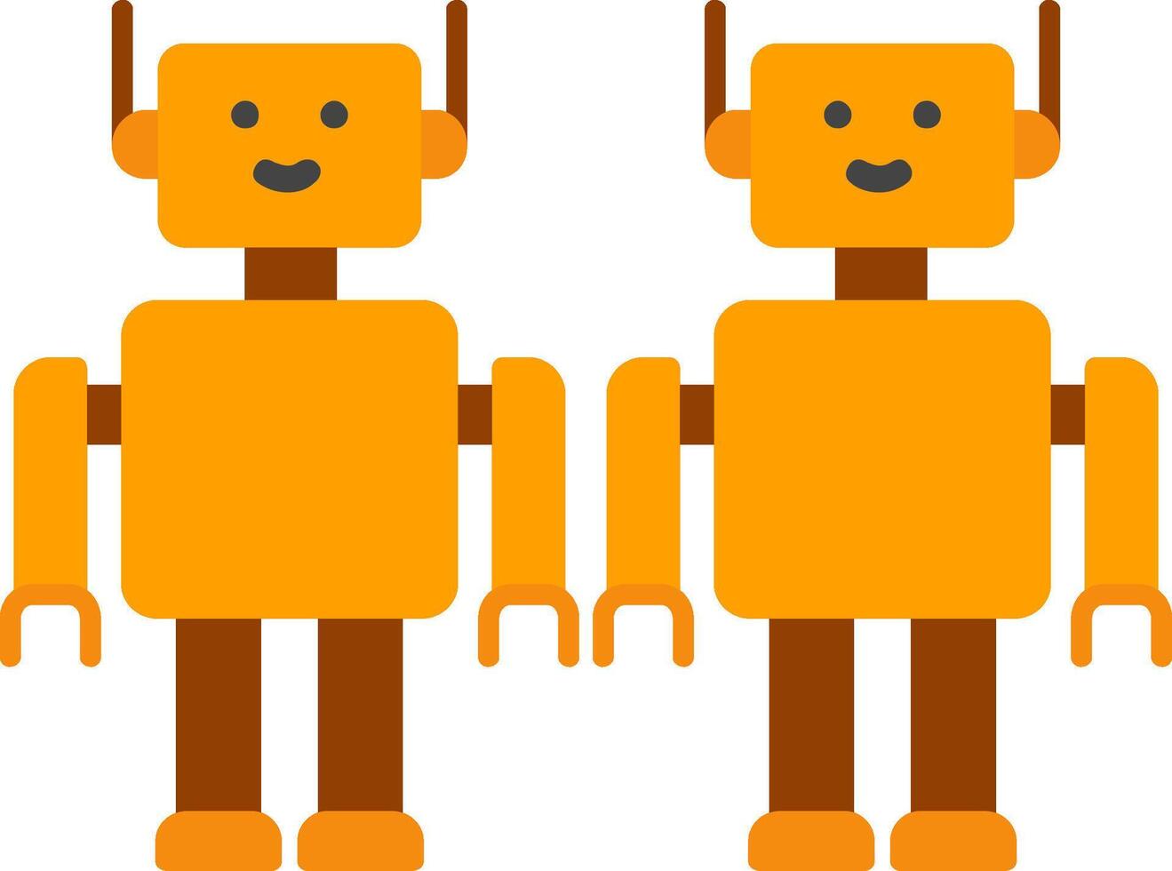 Robots Flat Icon 43307187 Vector Art at Vecteezy