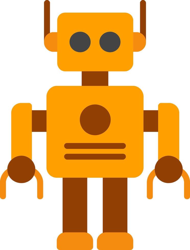 Robot Flat Icon 43307206 Vector Art at Vecteezy
