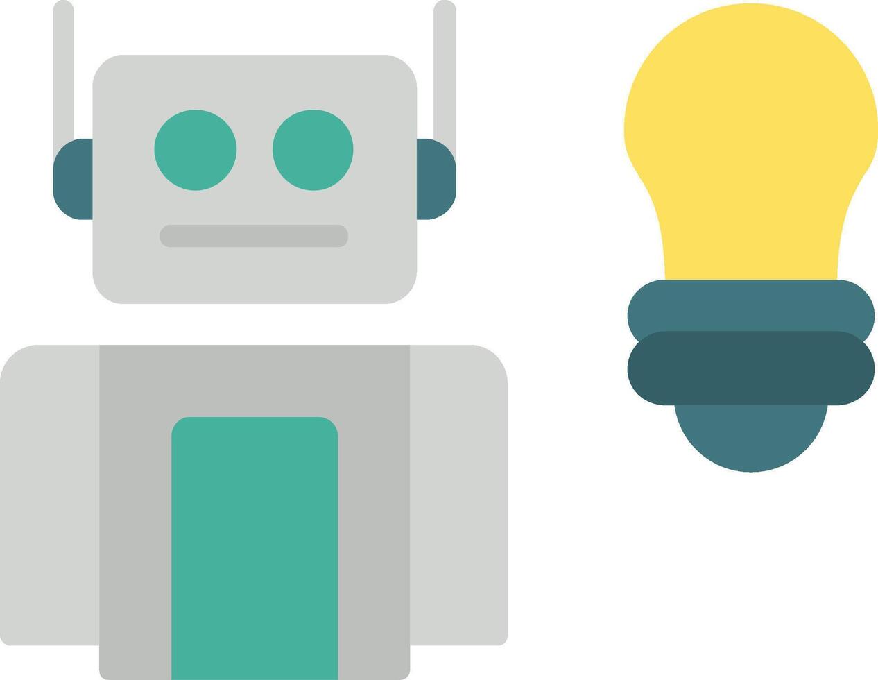 Robot Flat Icon 43307220 Vector Art at Vecteezy