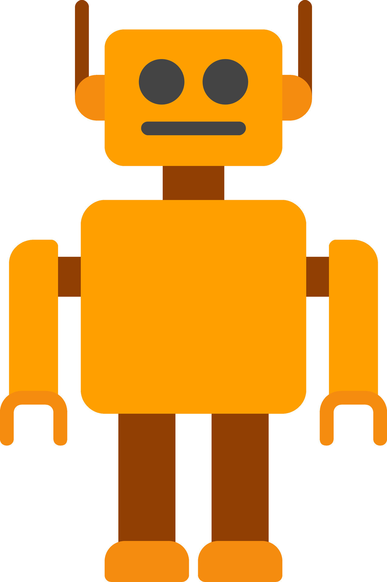 Robot Flat Icon 43307228 Vector Art at Vecteezy