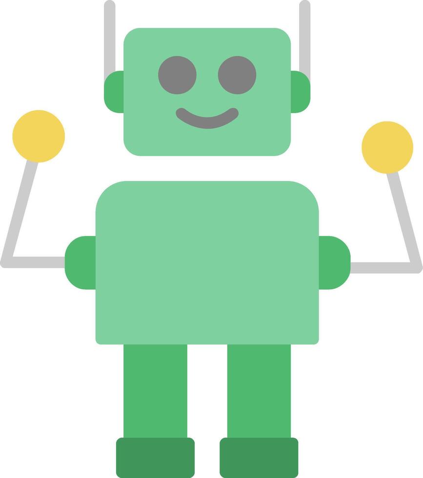 Robot Flat Icon 43307249 Vector Art at Vecteezy
