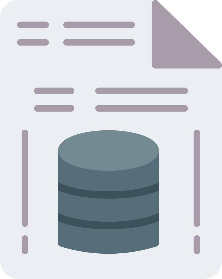 Data Flat Icon 43307980 Vector Art at Vecteezy