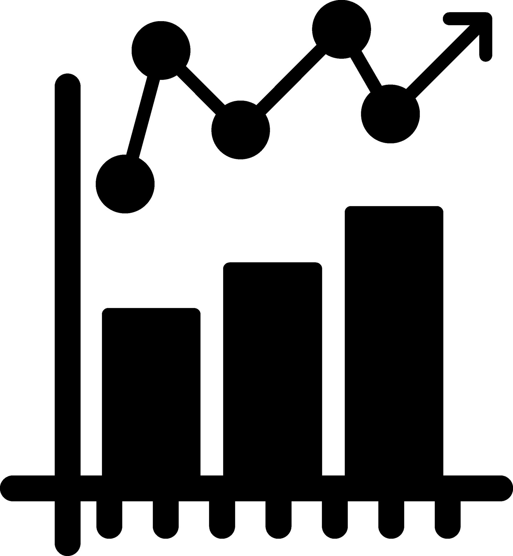 Statistical Chart Glyph Icon 43309832 Vector Art At Vecteezy