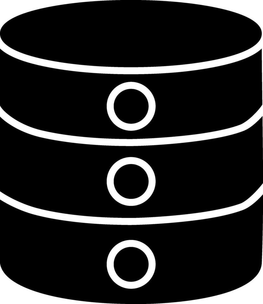 Database Glyph Icon 43310253 Vector Art at Vecteezy