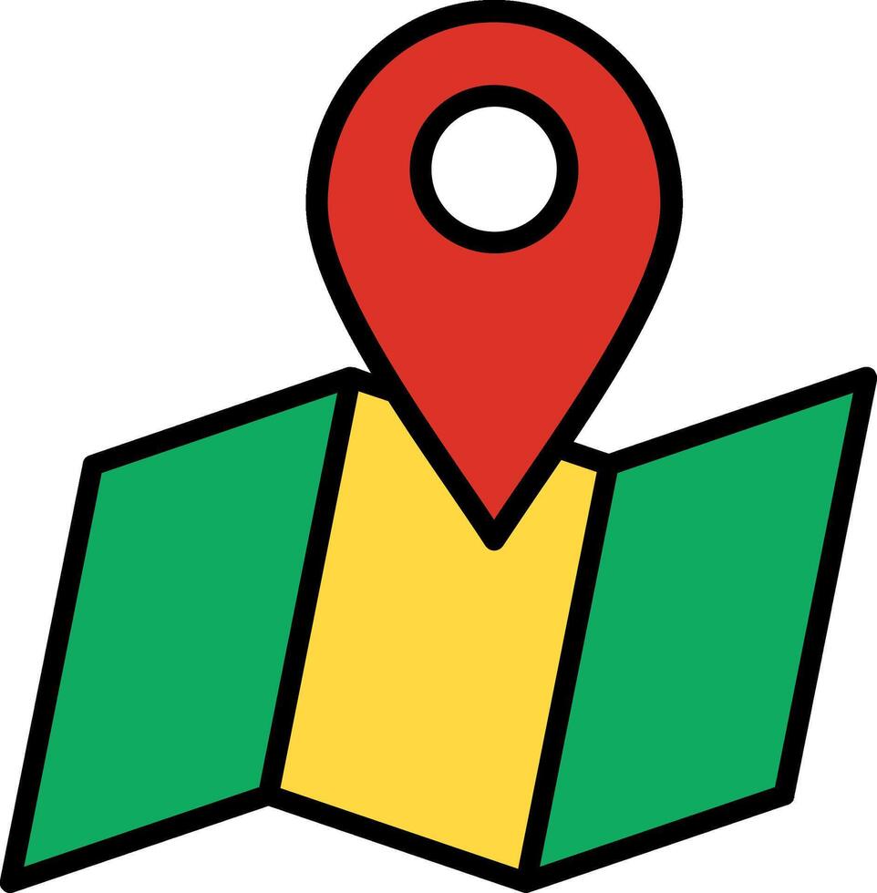 Map Pointer Line Filled Icon 43311040 Vector Art At Vecteezy