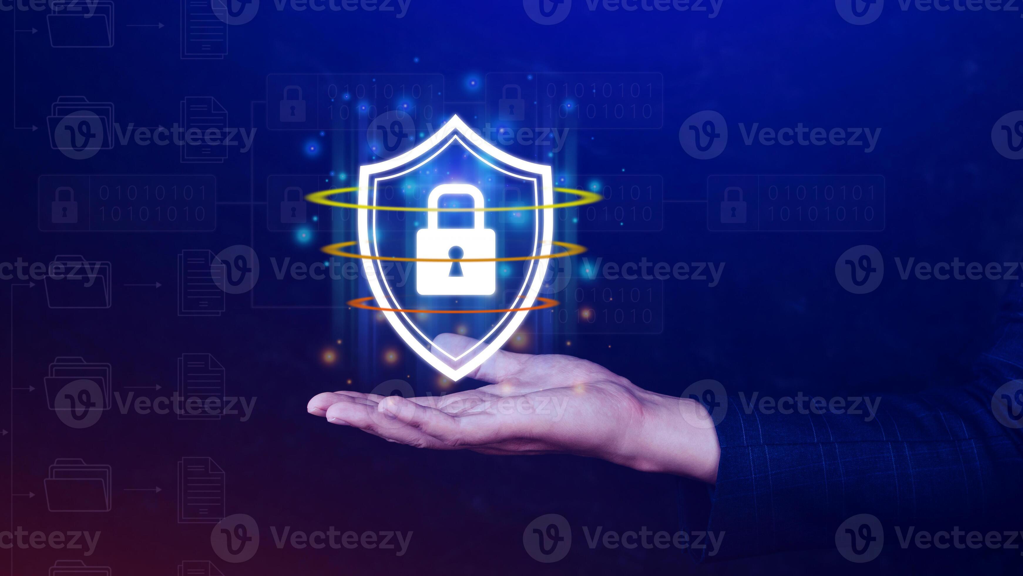 Computer Network Protection Secure And Safe Your Data Concept