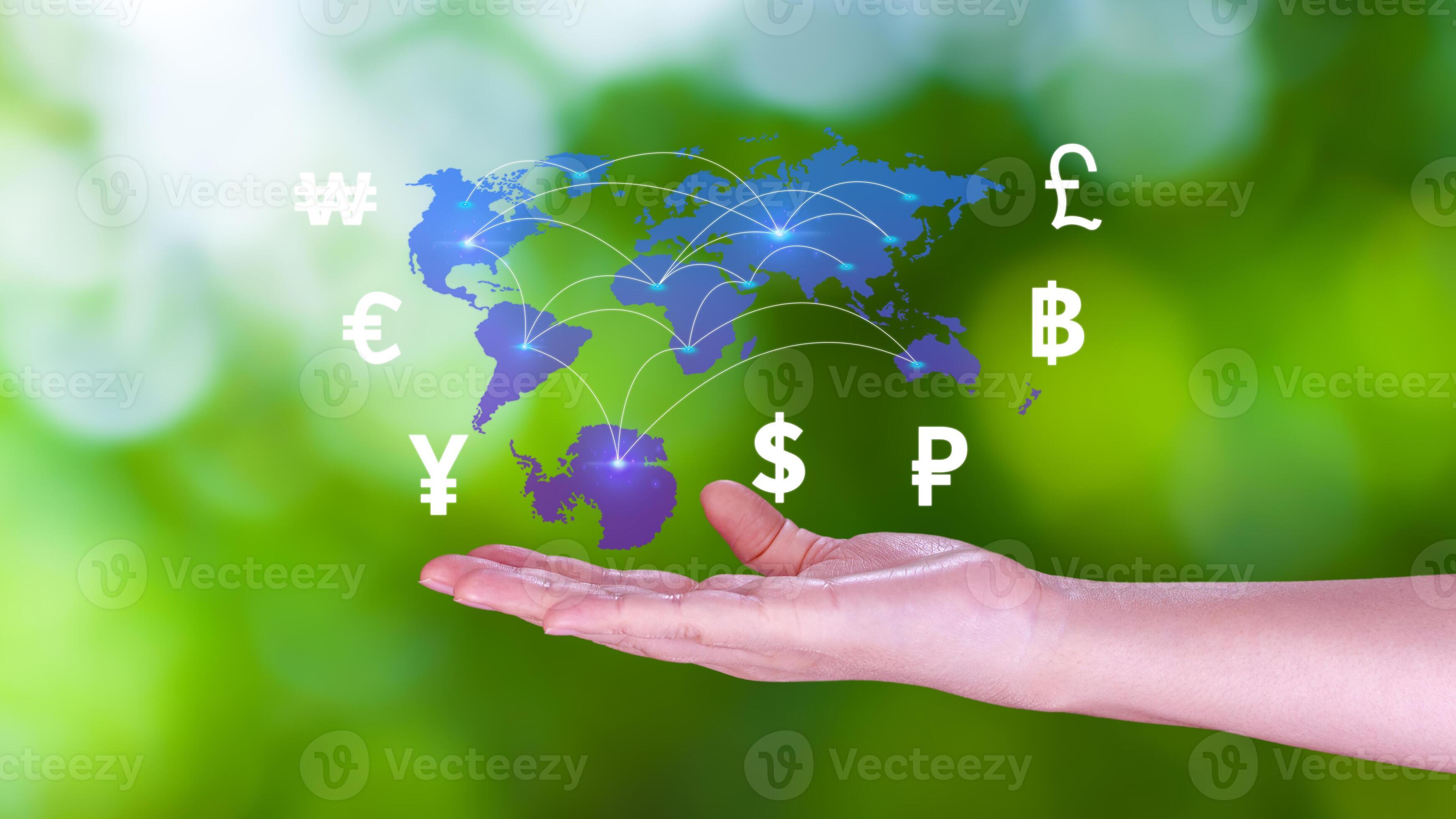 empresario participación a dinero transferencias y moneda intercambios Entre países de el mundo ...