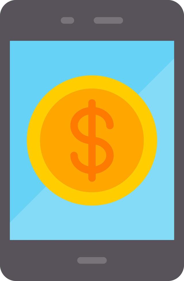Mobile Phone Flat Icon 43314000 Vector Art At Vecteezy