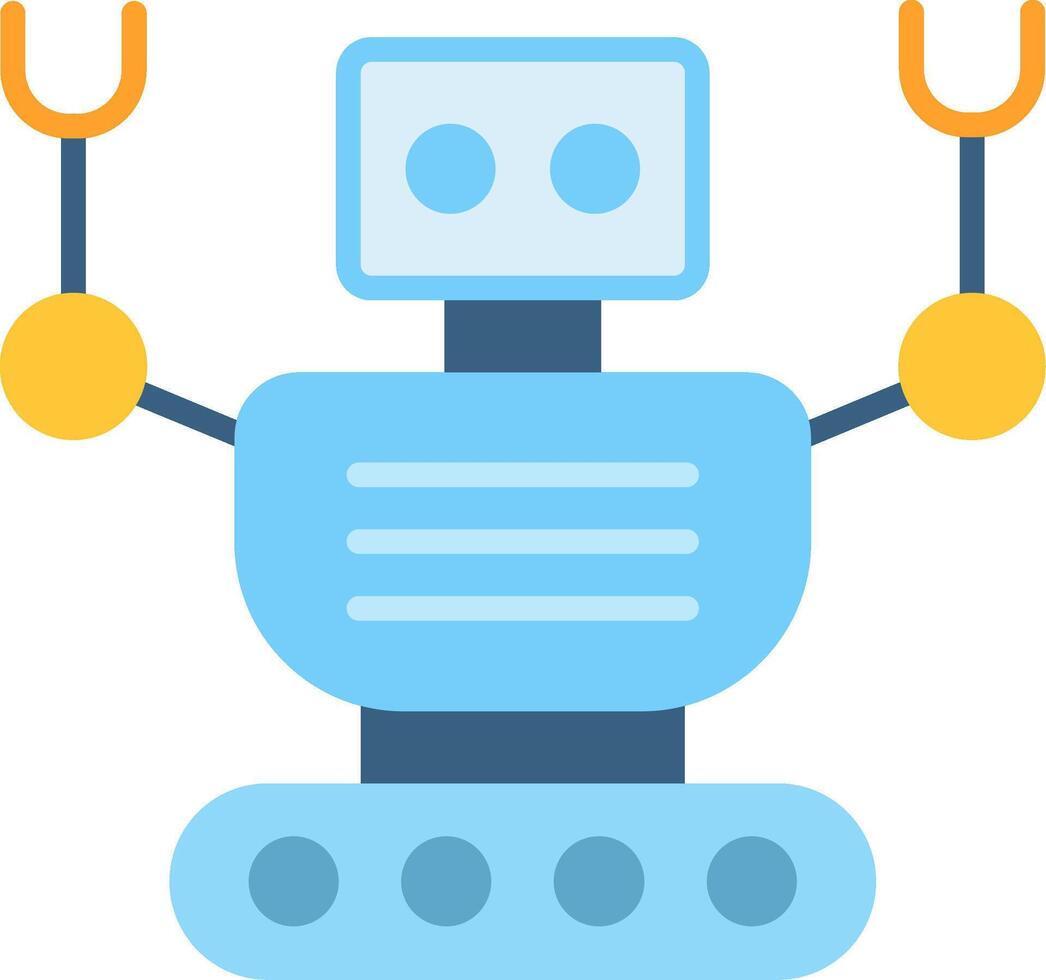 Robot Flat Icon 43314369 Vector Art at Vecteezy