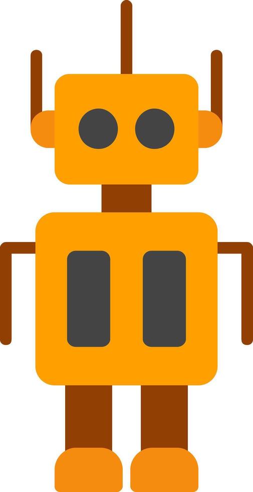 Robot Flat Icon 43314492 Vector Art at Vecteezy
