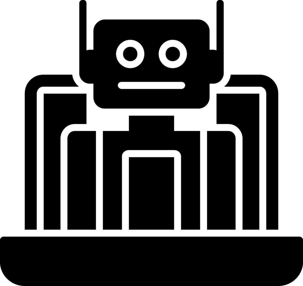 Robot Glyph Icon 43316676 Vector Art at Vecteezy