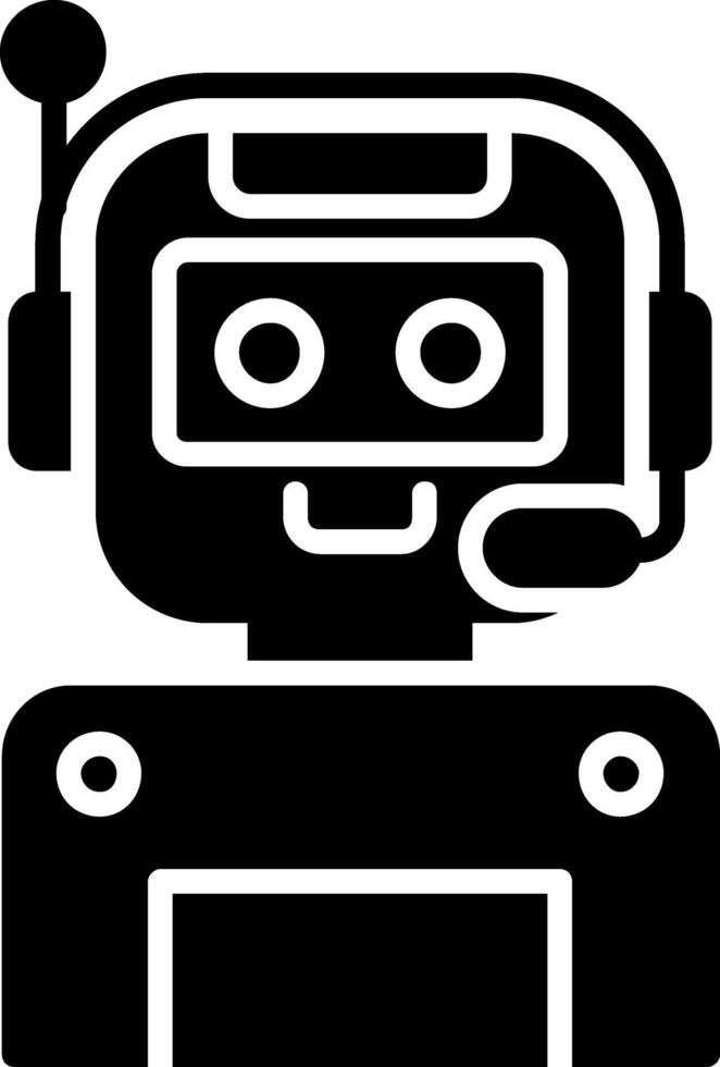 Robot Glyph Icon 43318074 Vector Art at Vecteezy