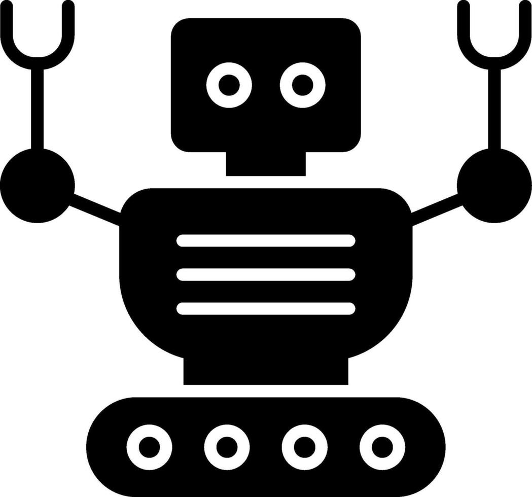 Robot Glyph Icon 43318295 Vector Art at Vecteezy