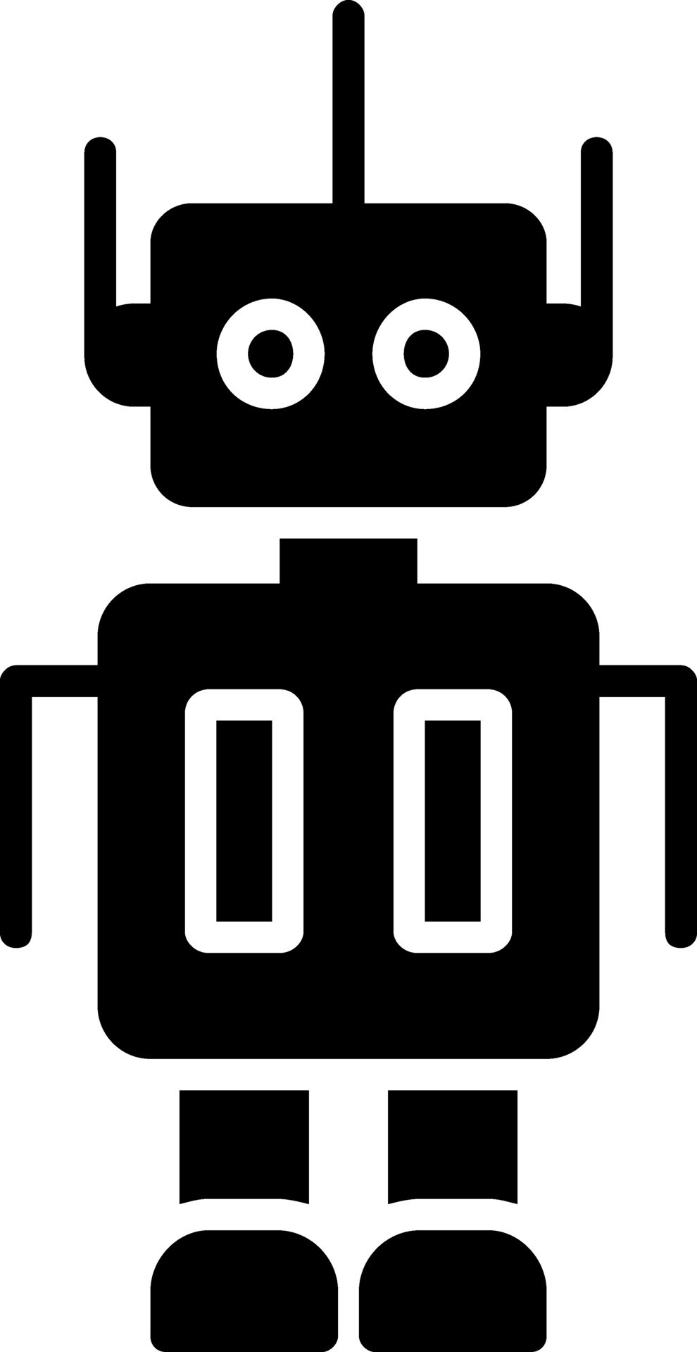 Robot Glyph Icon 43318719 Vector Art at Vecteezy Robot Glyph Icon 43318719 Vector Art at Vecteezy
