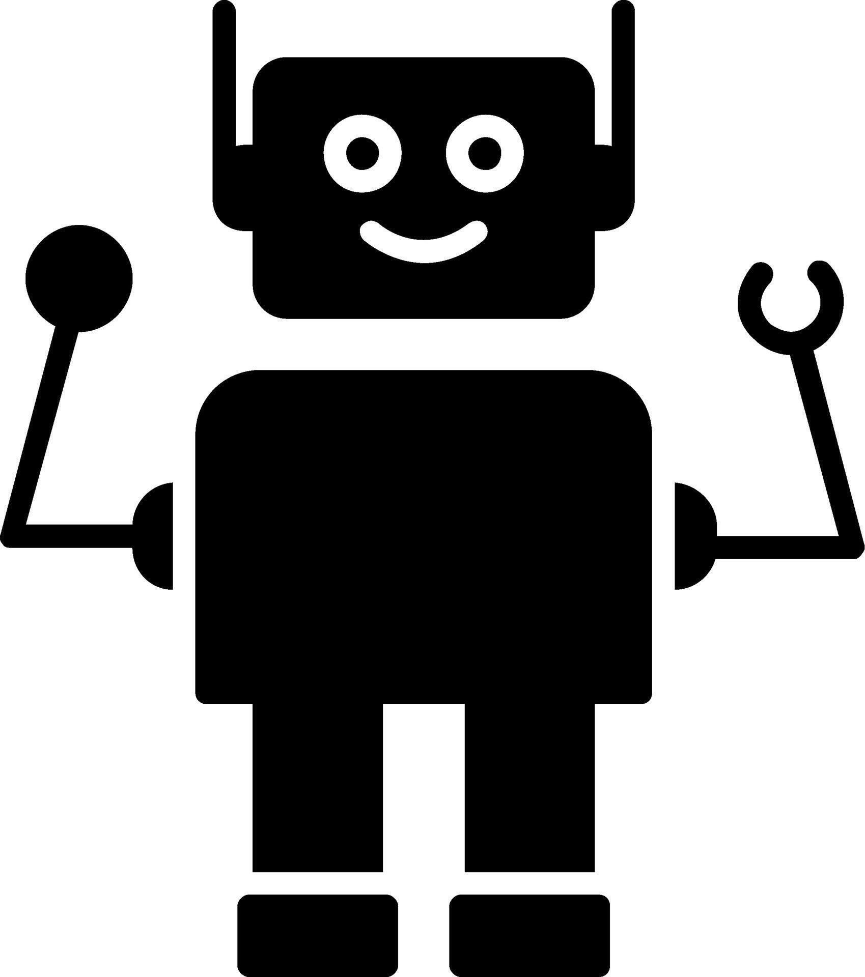Robot Glyph Icon 43318797 Vector Art at Vecteezy