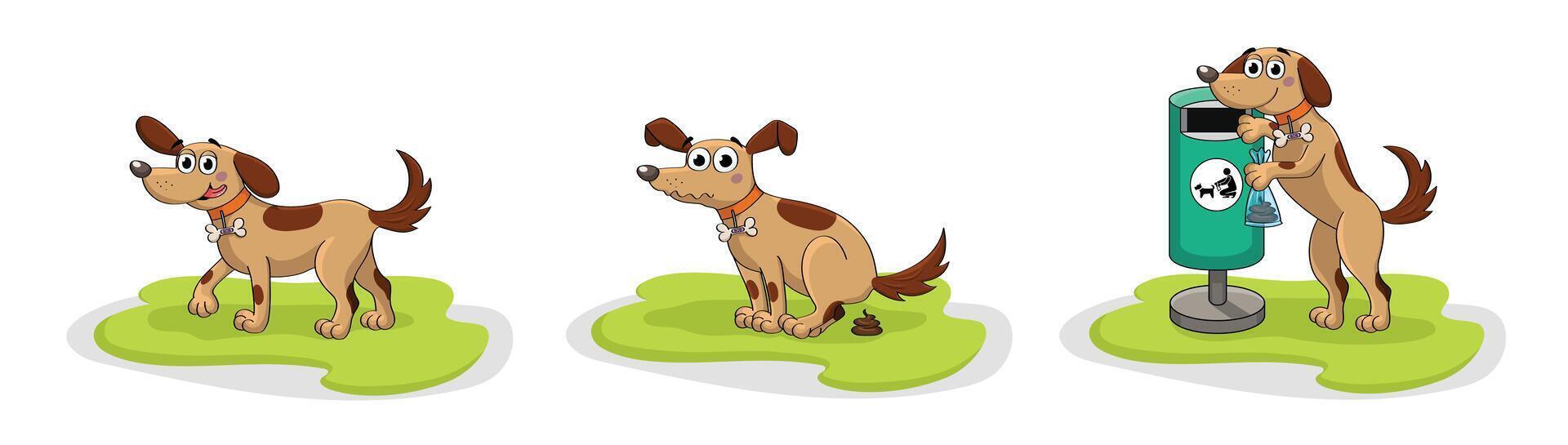 Dog that cleans up after itself 43320663 Vector Art at Vecteezy Dog that cleans up after itself 43320663 Vector Art at Vecteezy